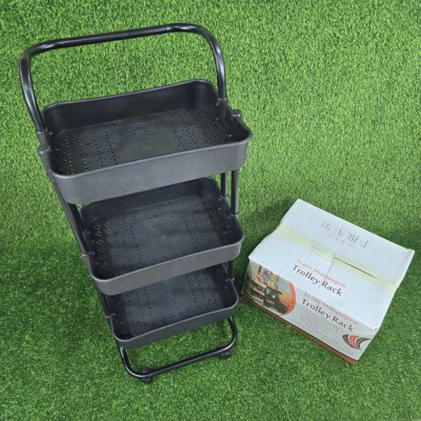 3 LAYER MULTIPURPOSE TROLLEY RACK - Rabeya Enterprise