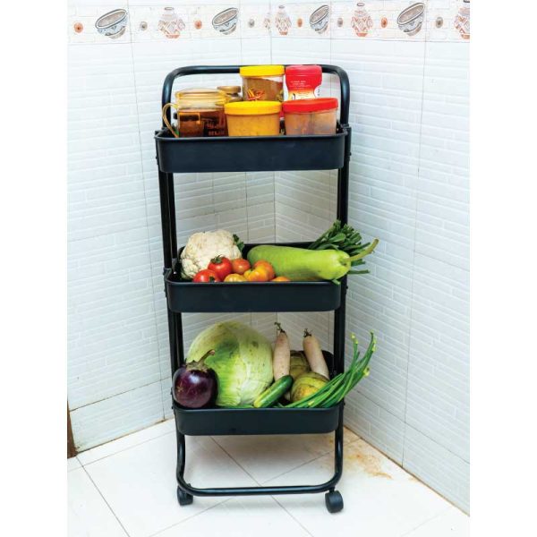 3 LAYER MULTIPURPOSE TROLLEY RACK – Rabeya Enterprise