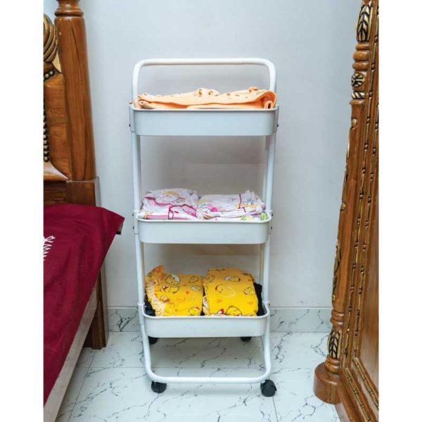 3 LAYER MULTIPURPOSE TROLLEY RACK - Rabeya Enterprise