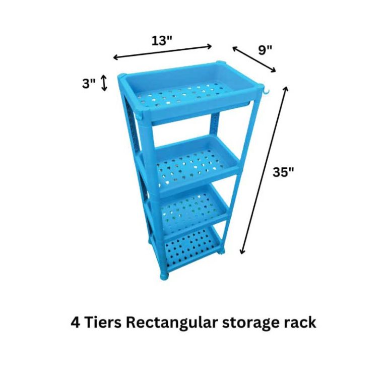 4 Tiers Rectangular Storage Rack – Rabeya Enterprise